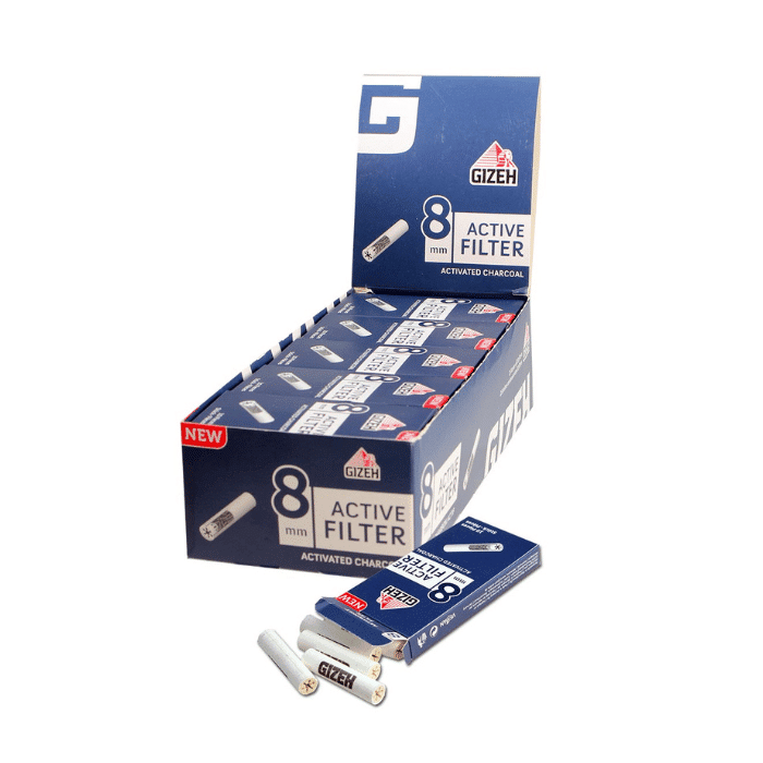 פילטר פחם 8 מילימטר גיזה | Gizeh 8mm Charcoal Filter | וופורייזה - VAPORIZA