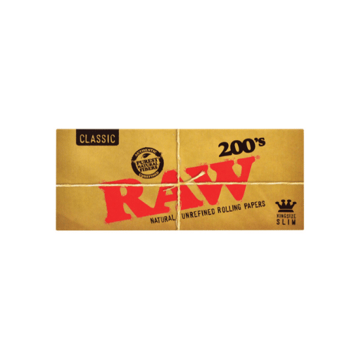 נייר גלגול רואו קינג סייז 200 יחידות | Raw Classic 200's King Size